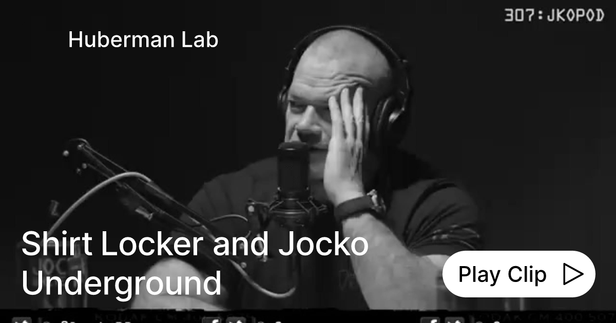 Shirt Locker and Jocko Underground | Ask Huberman Lab