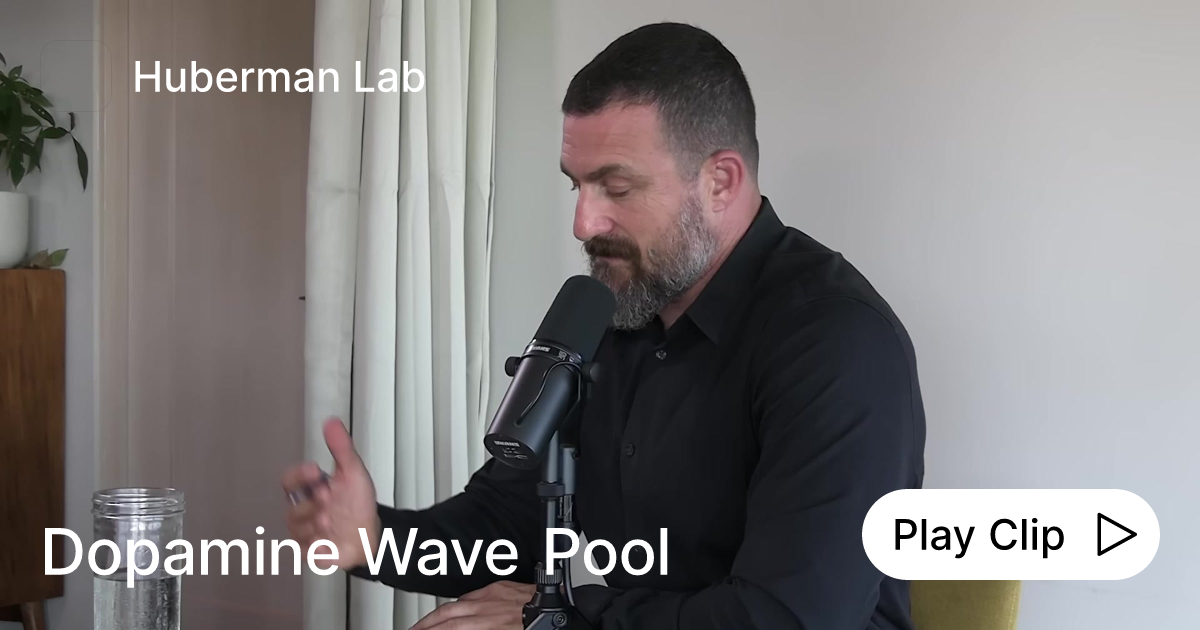 Dopamine Wave Pool | Ask Huberman Lab