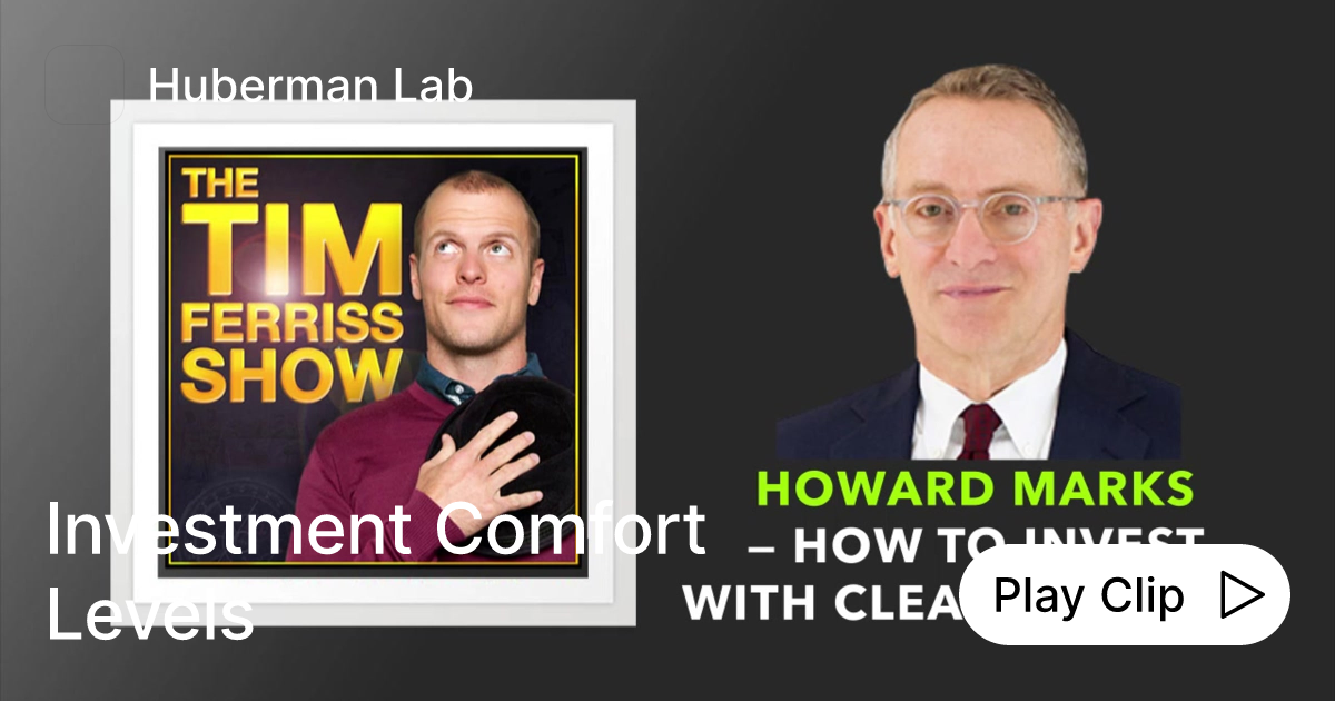 Investment Comfort Levels | Ask Huberman Lab