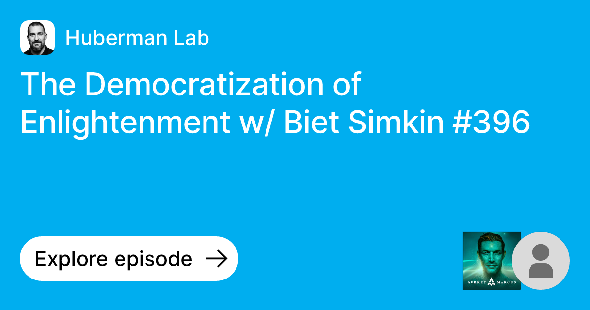 Episode: The Democratization of Enlightenment w/ Biet Simkin #396 | Ask ...