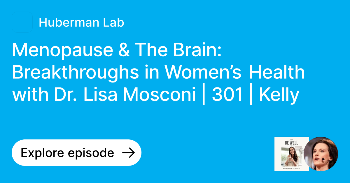 Episode: Menopause & The Brain: Breakthroughs in Women’s Health with Dr ...
