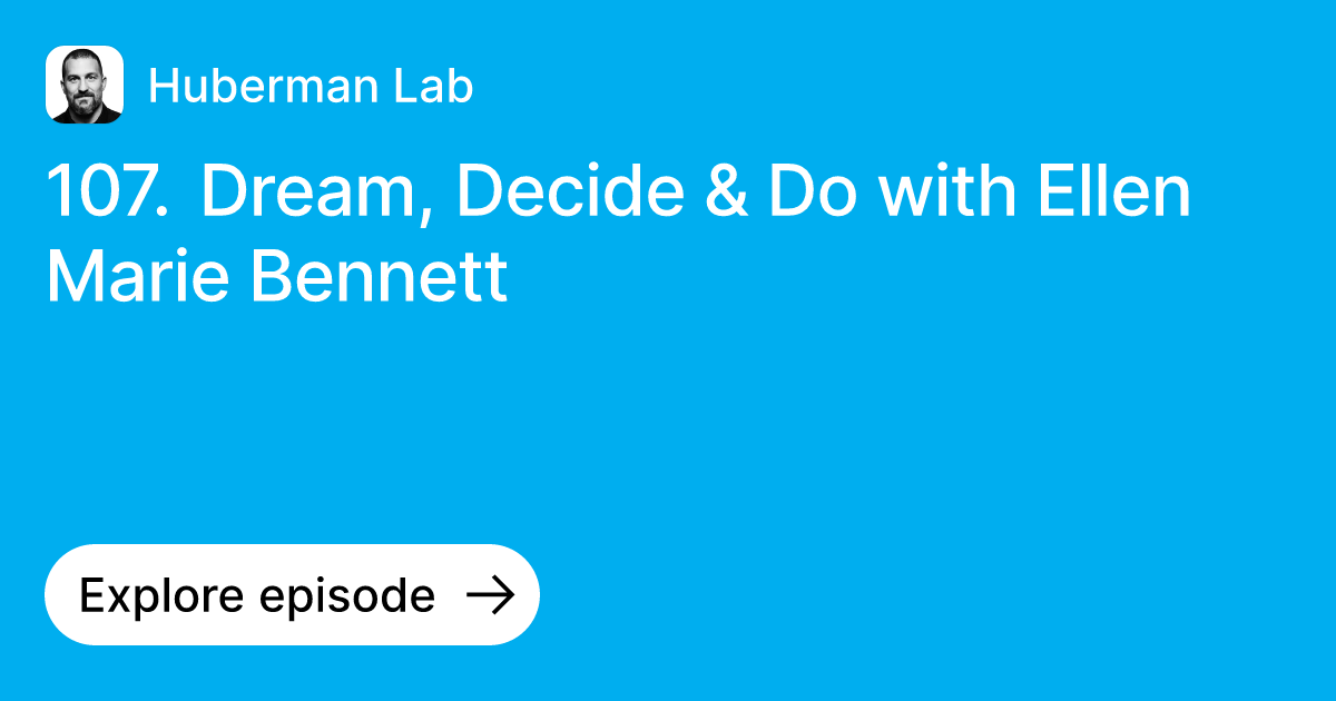 107. Dream, Decide & Do with Ellen Marie Bennett