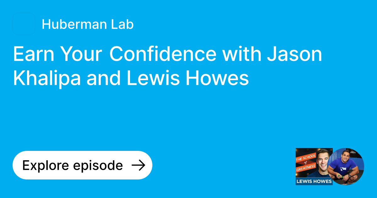 Episode: Earn Your Confidence with Jason Khalipa and Lewis Howes | Ask ...