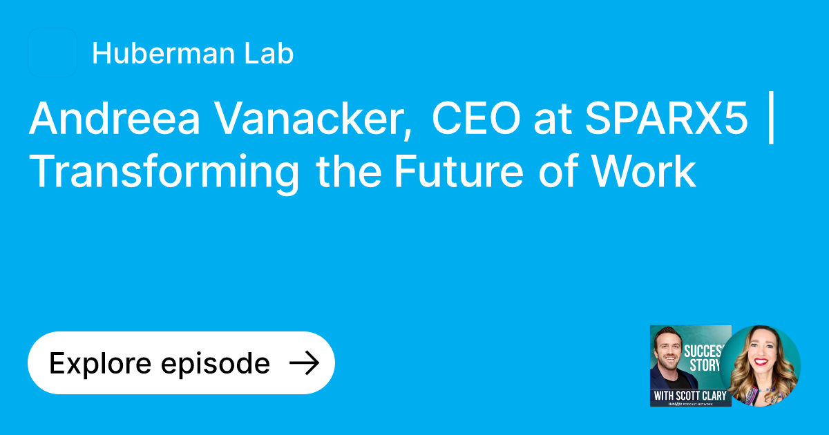 Episode: Andreea Vanacker, CEO at SPARX5 | Transforming the Future of ...