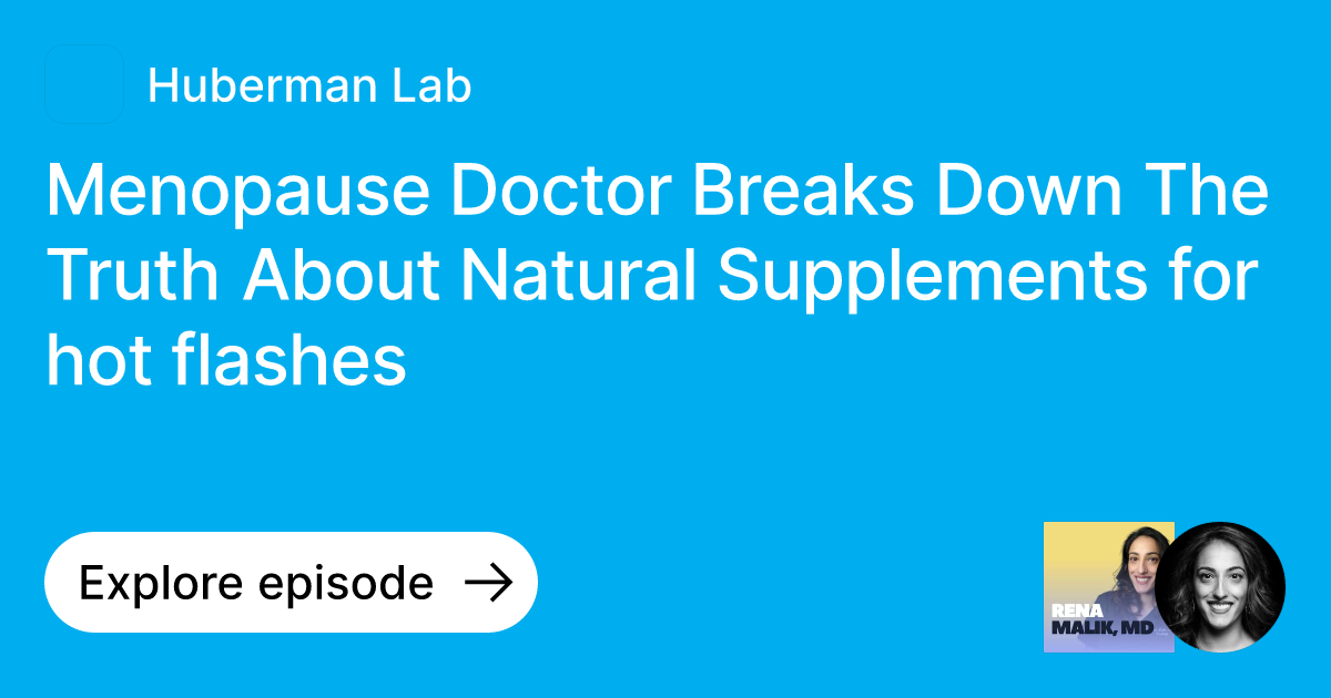 Episode: Menopause Doctor Breaks Down The Truth About Natural Supplements for hot flashes | Ask ...