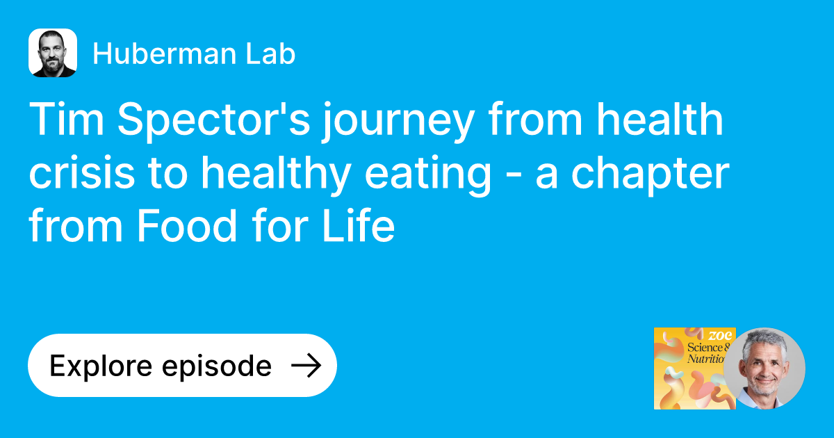 Episode: Tim Spector's journey from health crisis to healthy eating - a ...