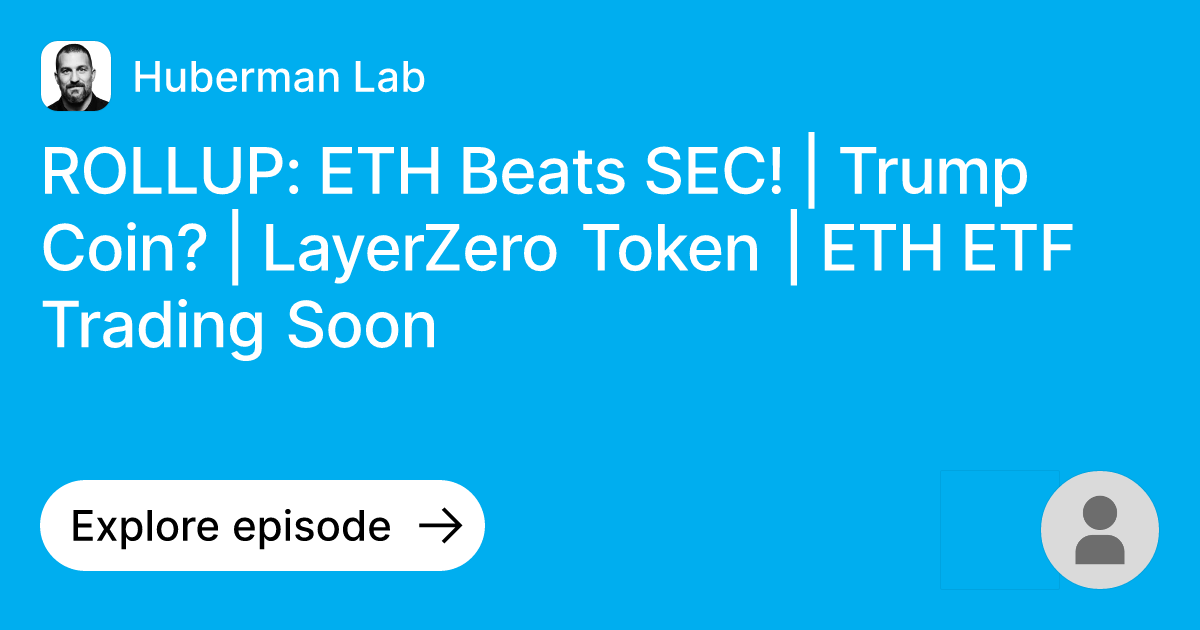 Episode: ROLLUP: ETH Beats SEC! | Trump Coin? | LayerZero Token | ETH ...