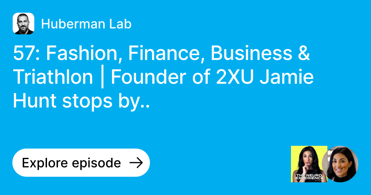 Episode: 57: Fashion, Finance, Business & Triathlon | Founder of 2XU ...