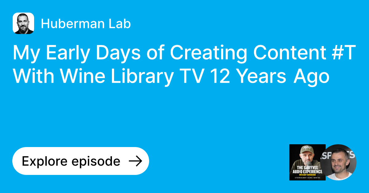Episode: My Early Days of Creating Content #TBT With Wine Library TV 12 ...