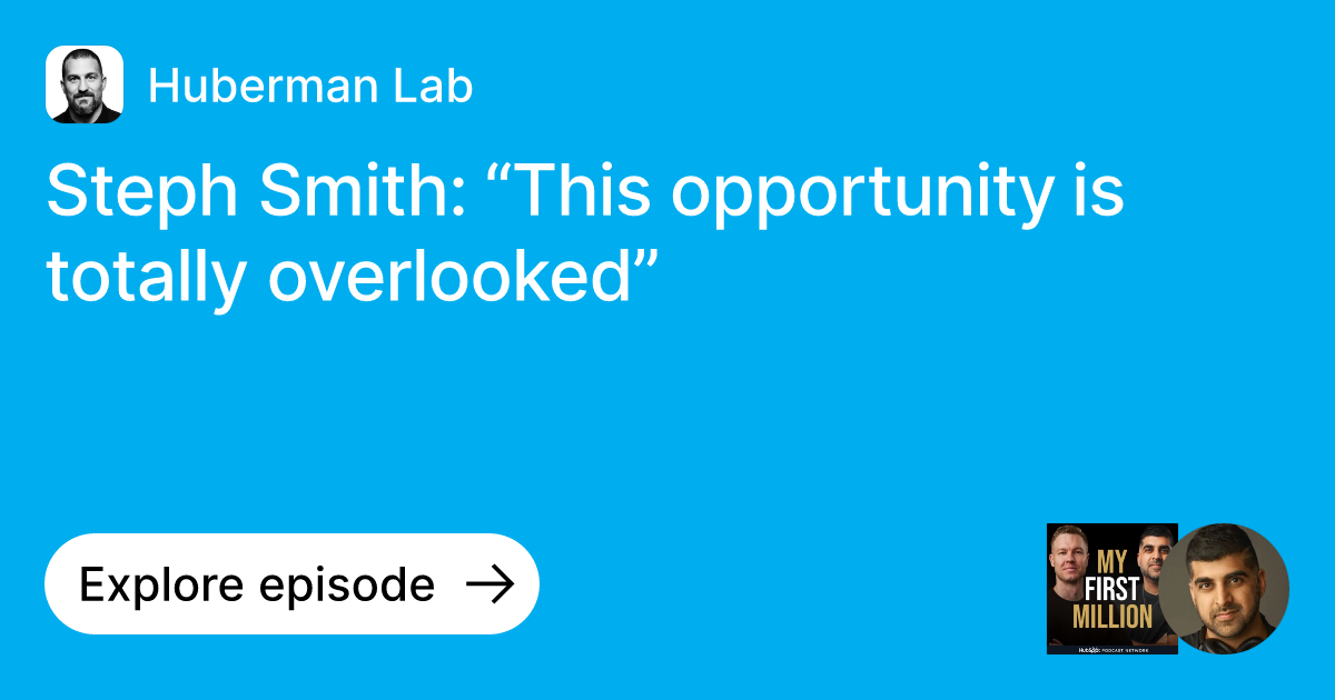 Episode: Steph Smith: “This opportunity is totally overlooked” | Ask ...