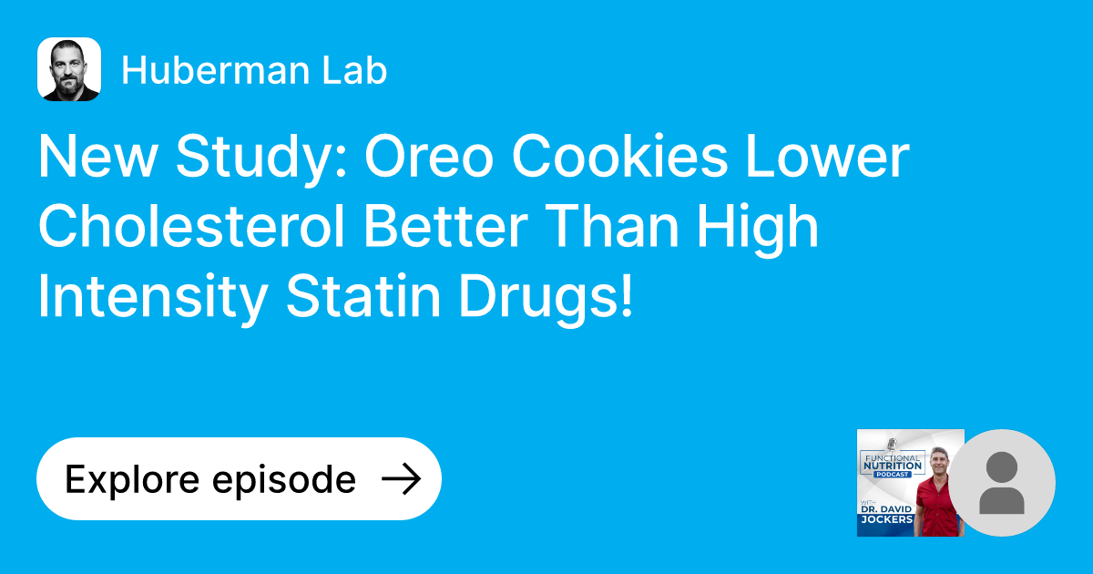 Episode: New Study: Oreo Cookies Lower Cholesterol Better Than High ...