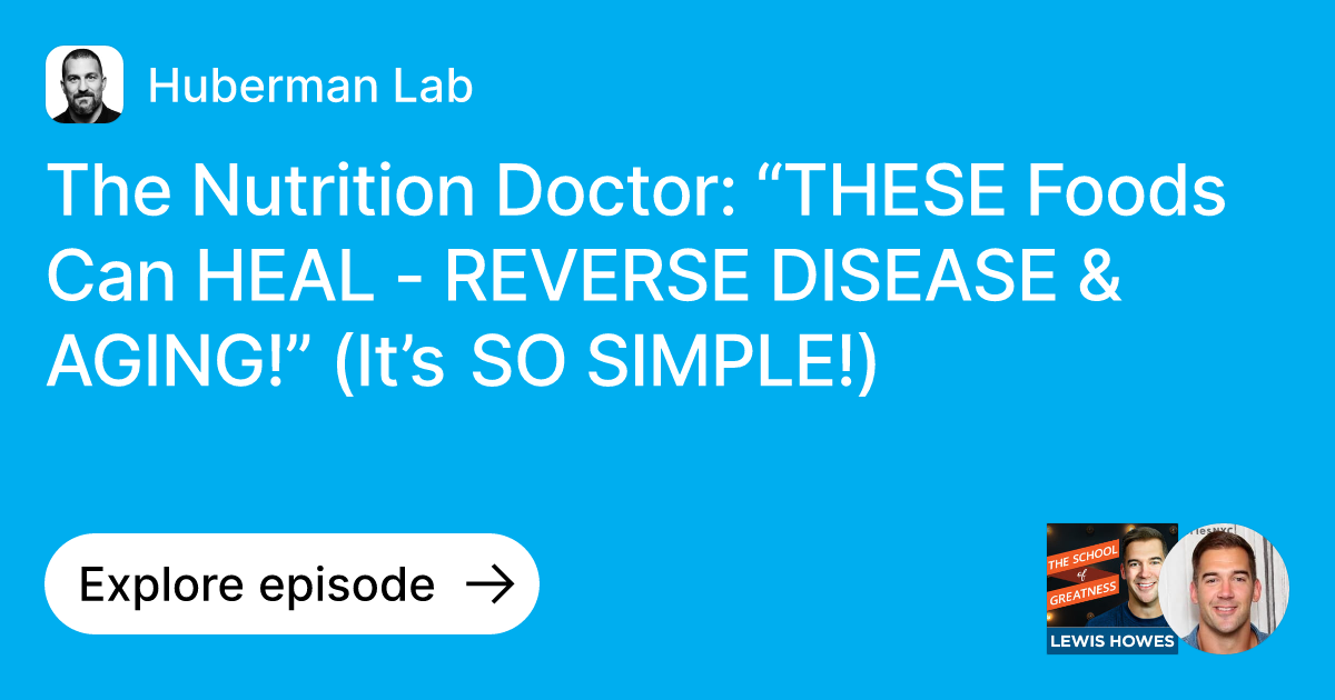 Episode: The Nutrition Doctor: “THESE Foods Can HEAL - REVERSE DISEASE ...