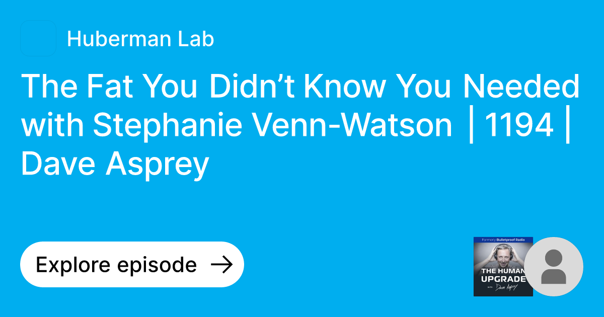 Episode: The Fat You Didn’t Know You Needed with Stephanie Venn-Watson ...