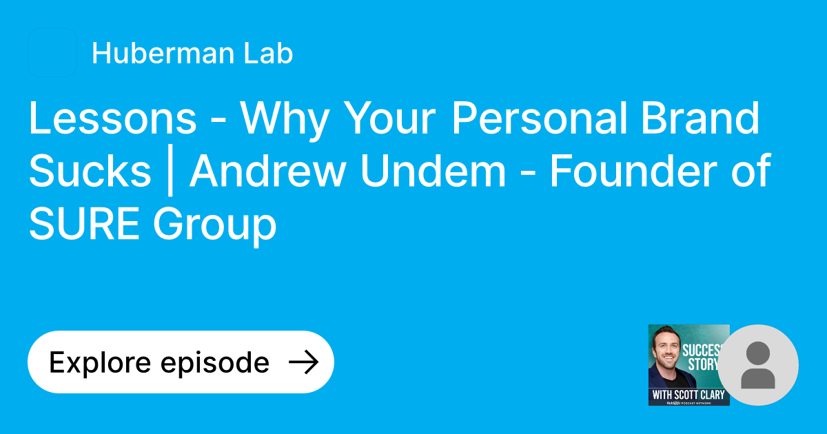 Episode: Lessons - Why Your Personal Brand Sucks | Andrew Undem ...
