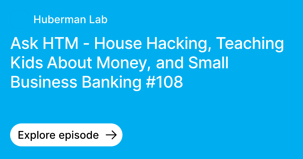 Episode: Ask HTM - House Hacking, Teaching Kids About Money, and Small ...