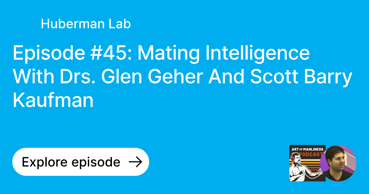 Episode: Episode #45: Mating Intelligence With Drs. Glen Geher And ...