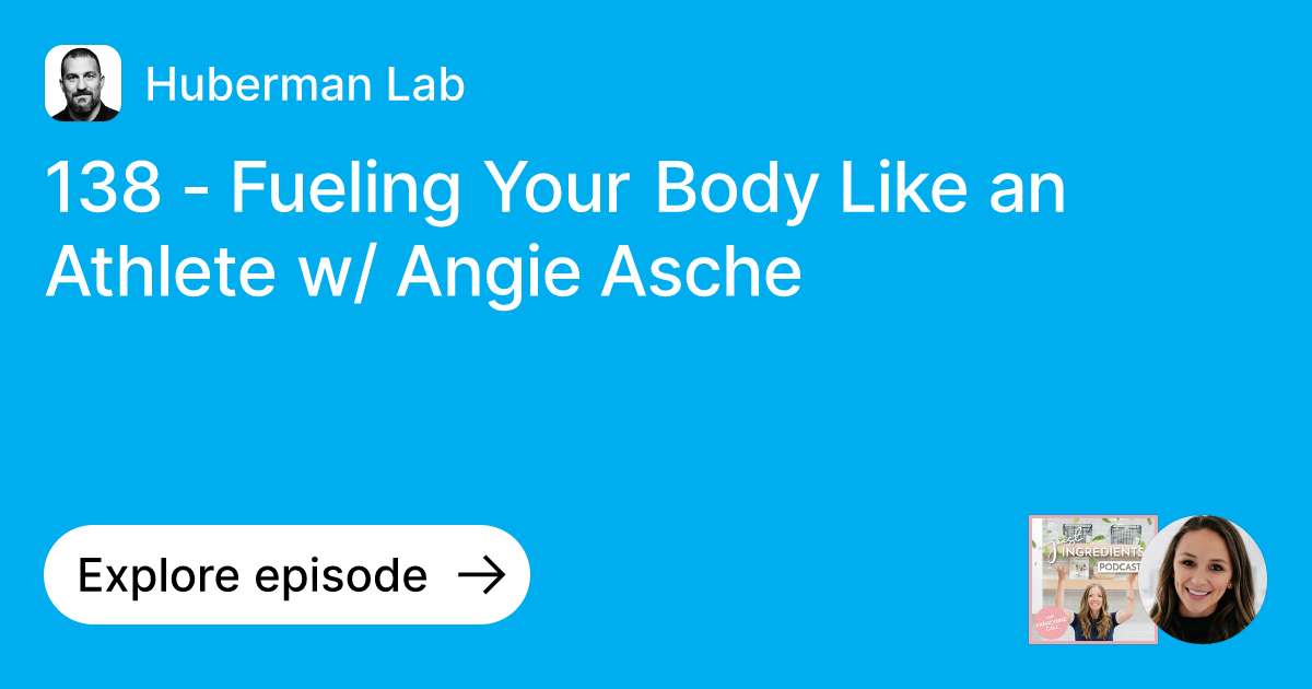 Episode: 138 - Fueling Your Body Like an Athlete w/ Angie Asche | Ask ...