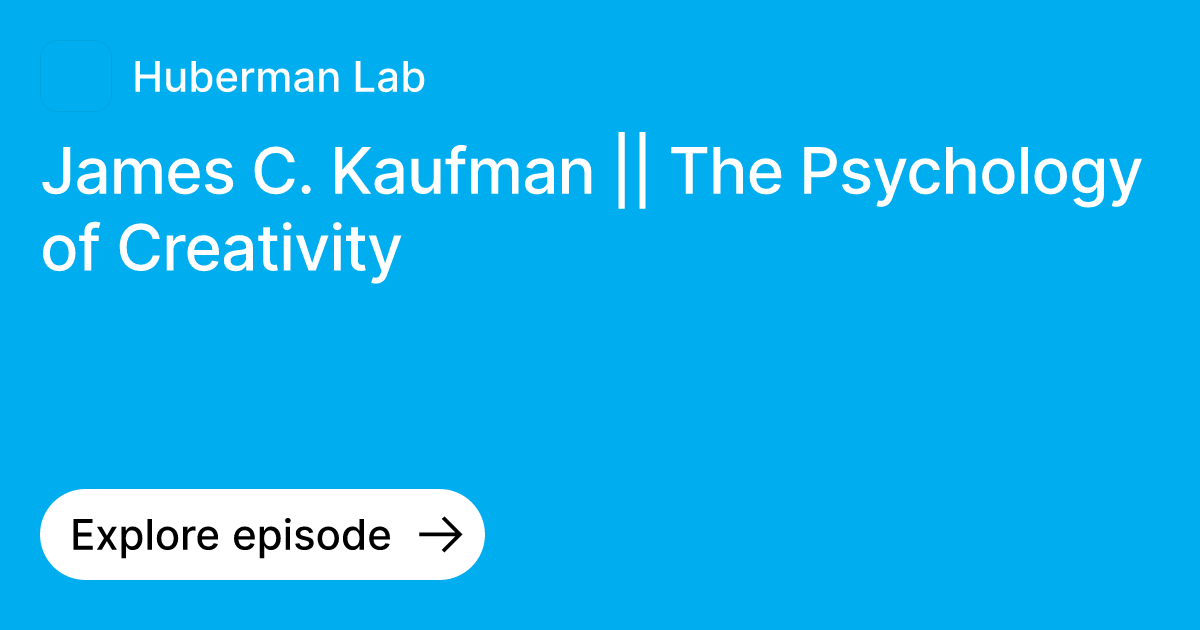 James C. Kaufman || The Psychology of Creativity