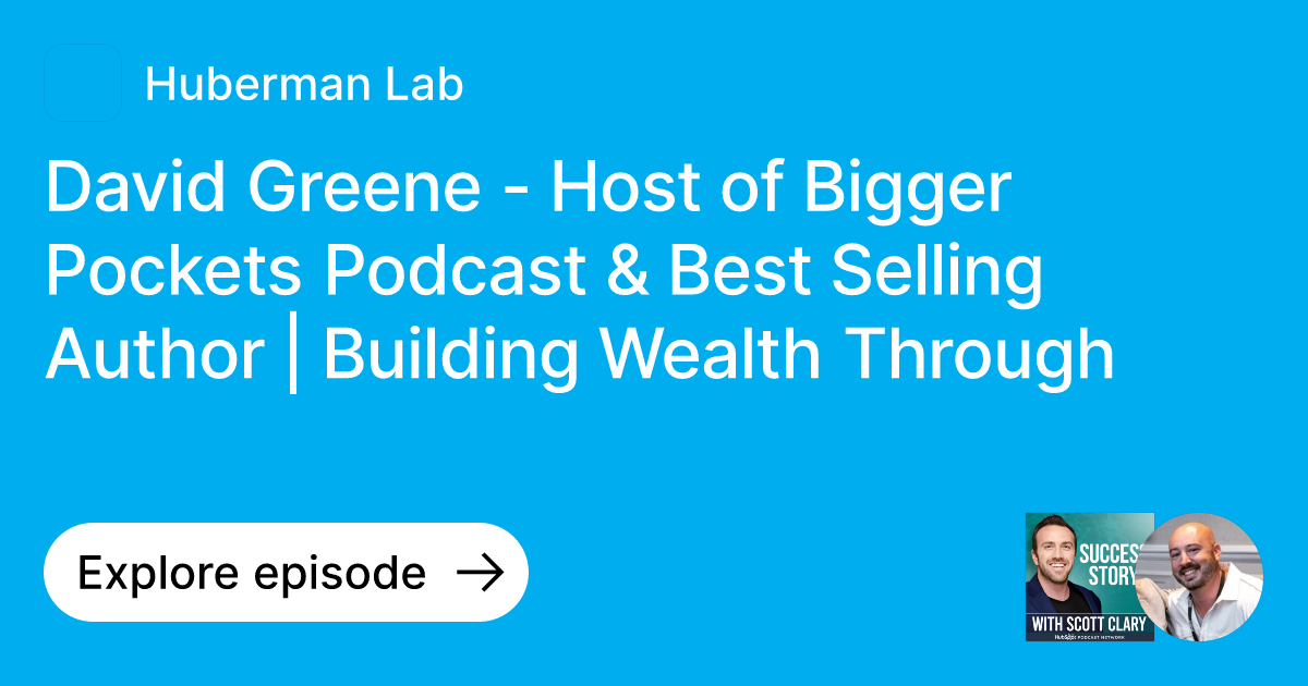 Episode: David Greene - Host of Bigger Pockets Podcast & Best Selling ...