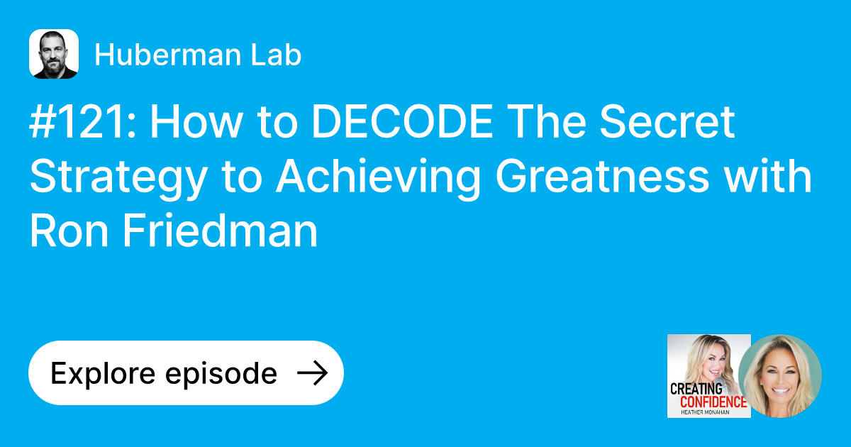 Episode: #121: How to DECODE The Secret Strategy to Achieving Greatness ...
