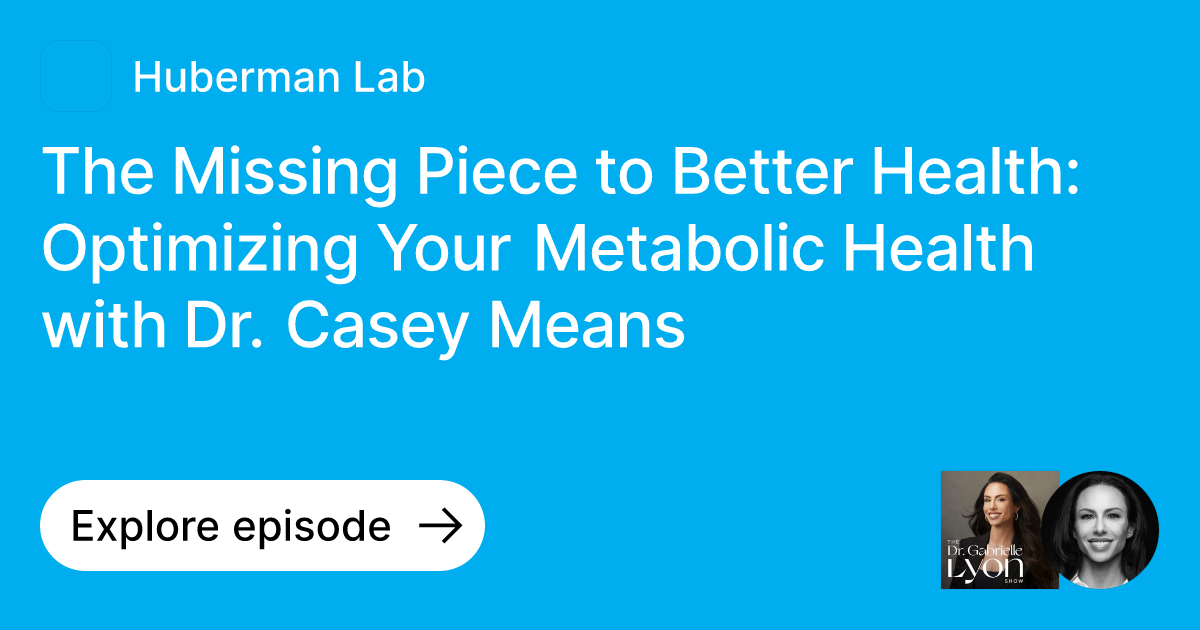 Episode: The Missing Piece to Better Health: Optimizing Your Metabolic ...