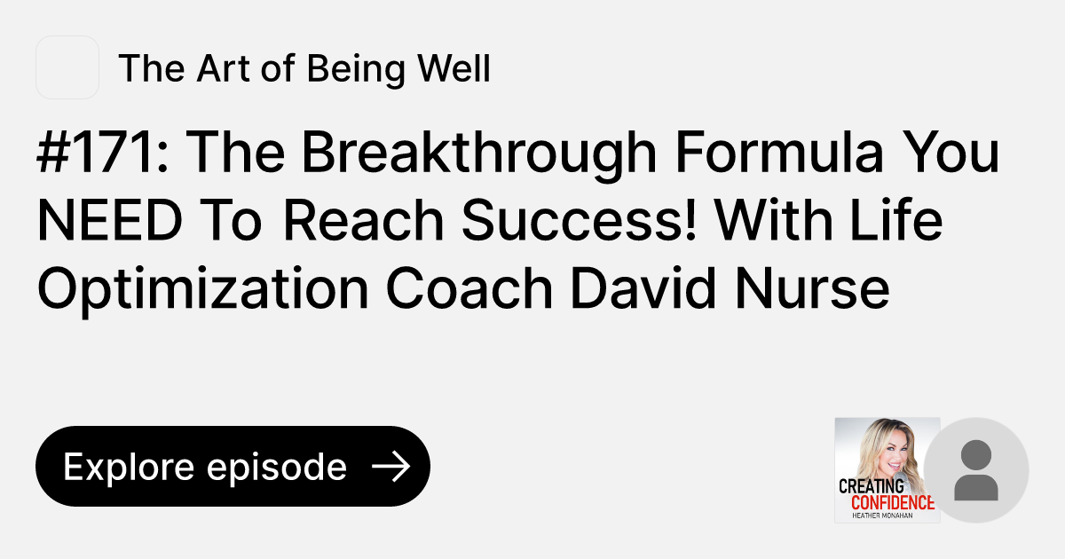 Episode: #171: The Breakthrough Formula You NEED To Reach Success! With ...