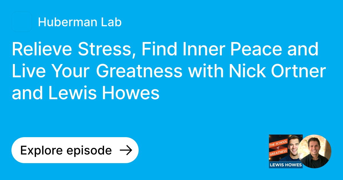 Episode: Relieve Stress, Find Inner Peace and Live Your Greatness with ...