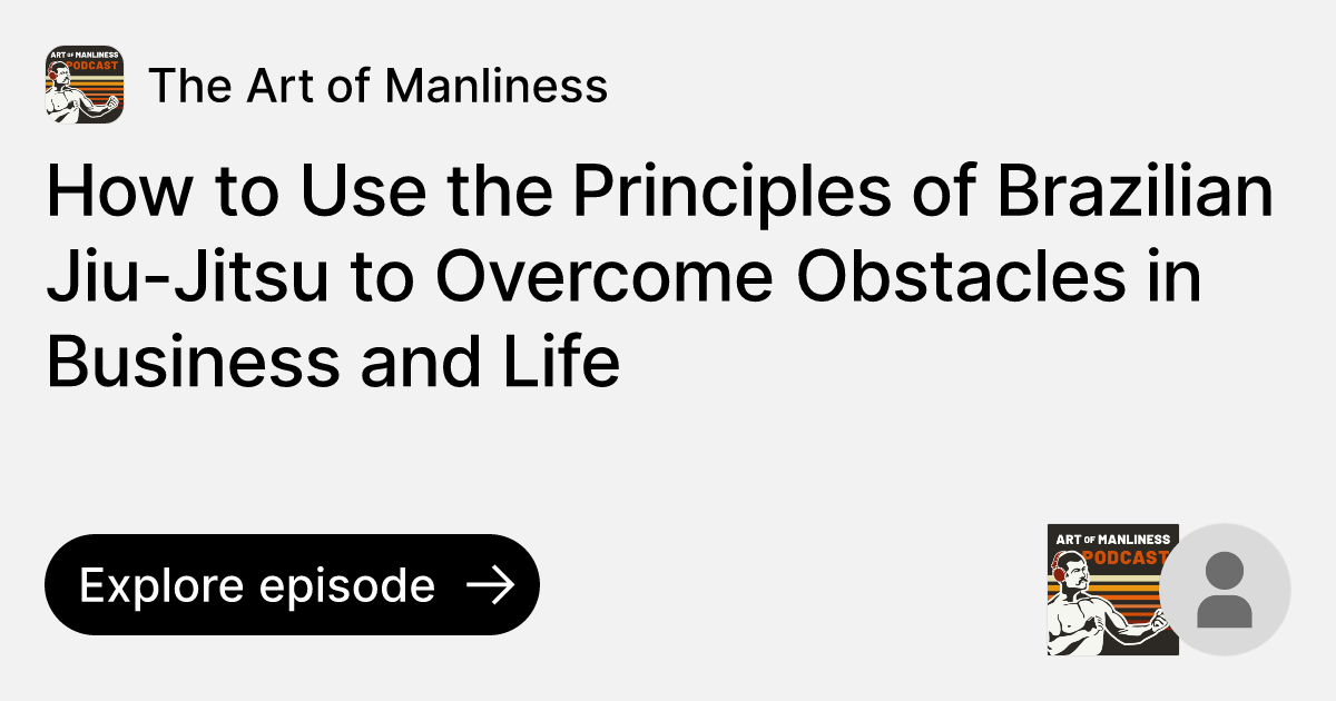 Episode: How to Use the Principles of Brazilian Jiu-Jitsu to Overcome Obstacles in Business and ...