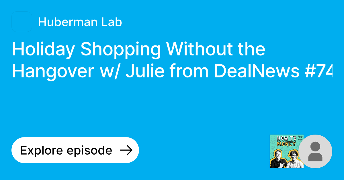 Episode: Holiday Shopping Without the Hangover w/ Julie from DealNews ...