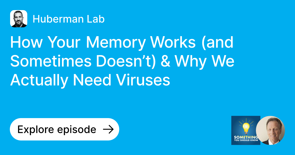Episode: How Your Memory Works (and Sometimes Doesn’t) & Why We ...