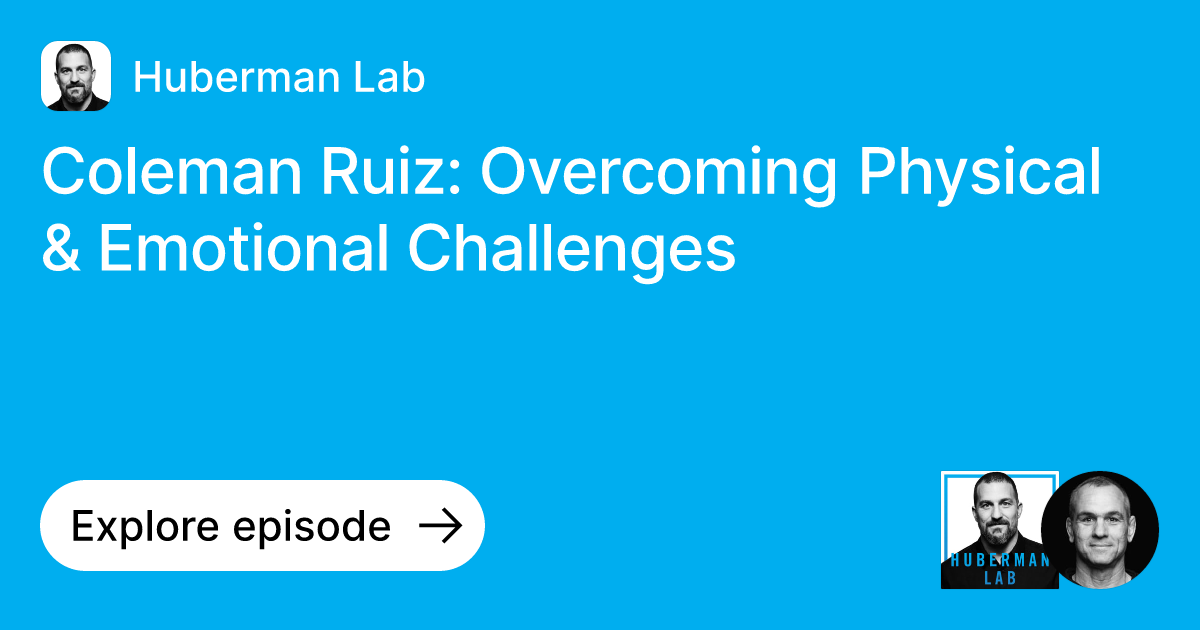 Episode: Coleman Ruiz: Overcoming Physical & Emotional Challenges | Ask ...