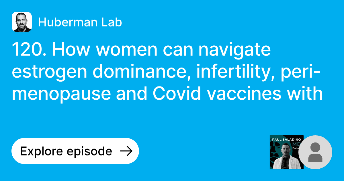 Episode: 120. How women can navigate estrogen dominance, infertility ...
