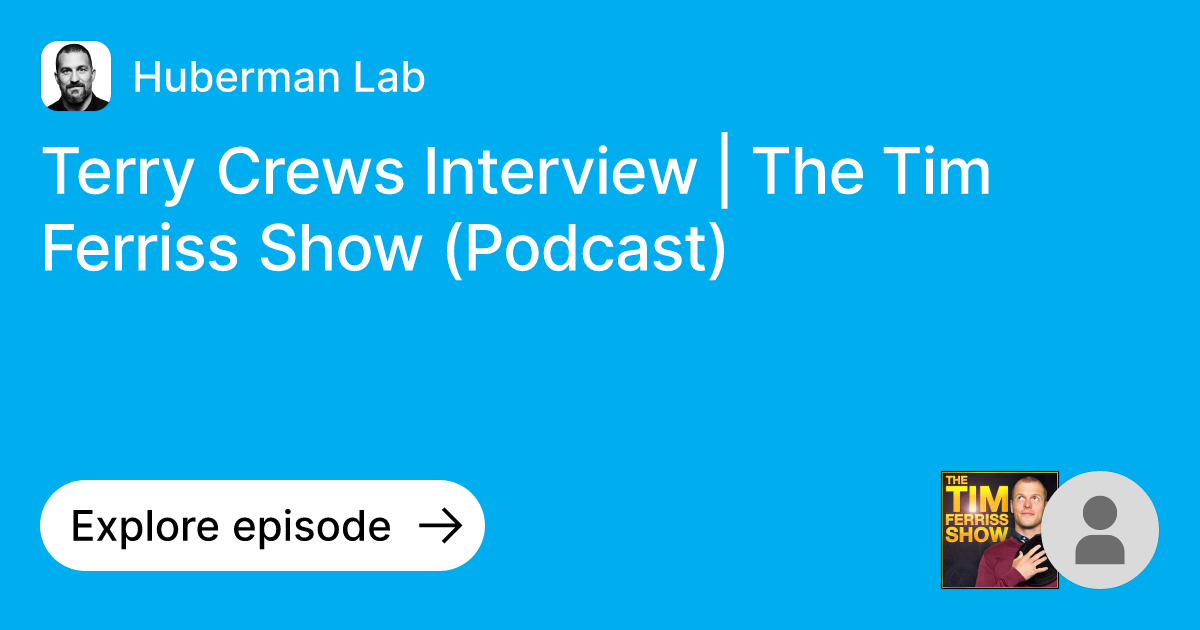 Episode: Terry Crews Interview | The Tim Ferriss Show (Podcast) | Ask ...