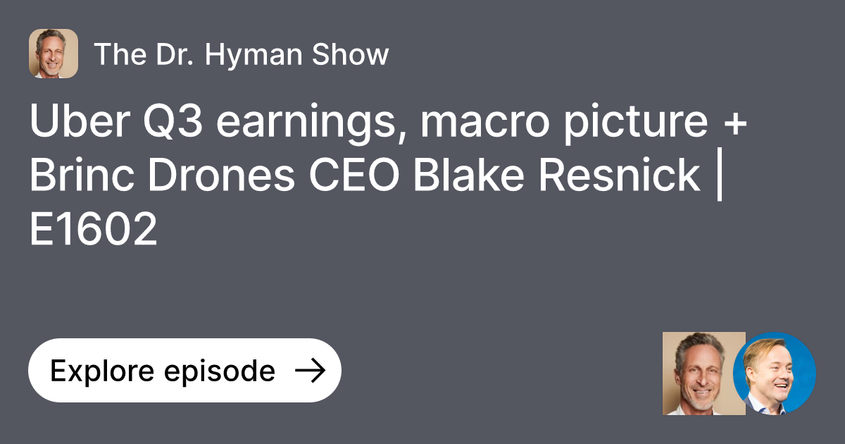 Uber Q3 earnings, macro picture + Brinc Drones CEO Blake Resnick | E1602