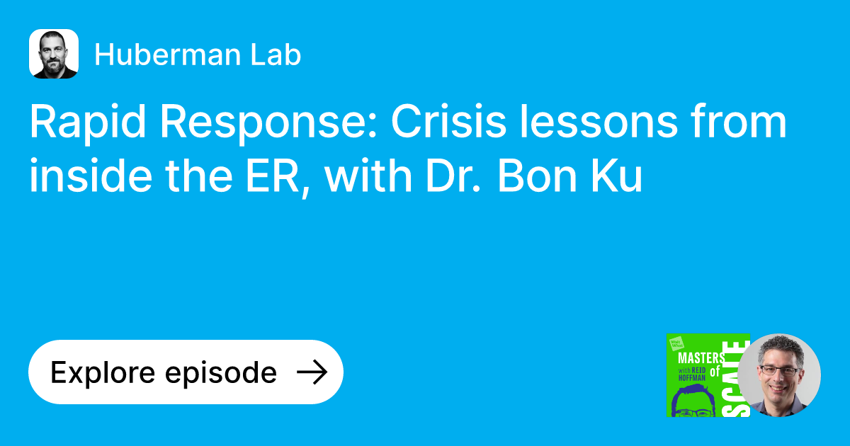 Episode: Rapid Response: Crisis lessons from inside the ER, with Dr ...