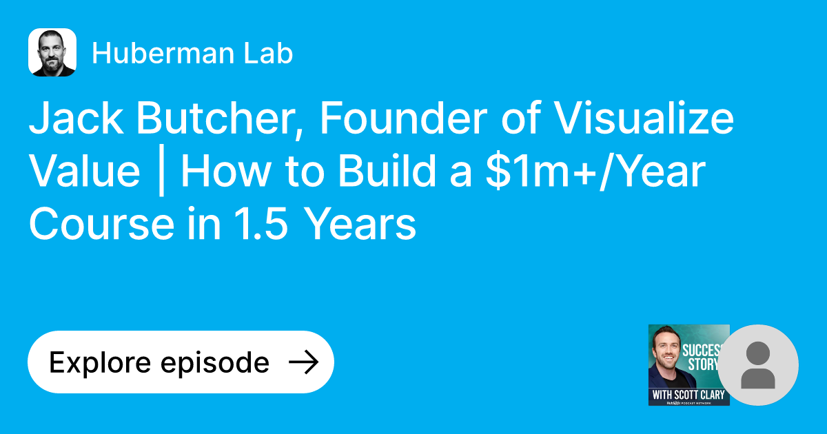 Episode: Jack Butcher, Founder of Visualize Value | How to Build a $1m ...