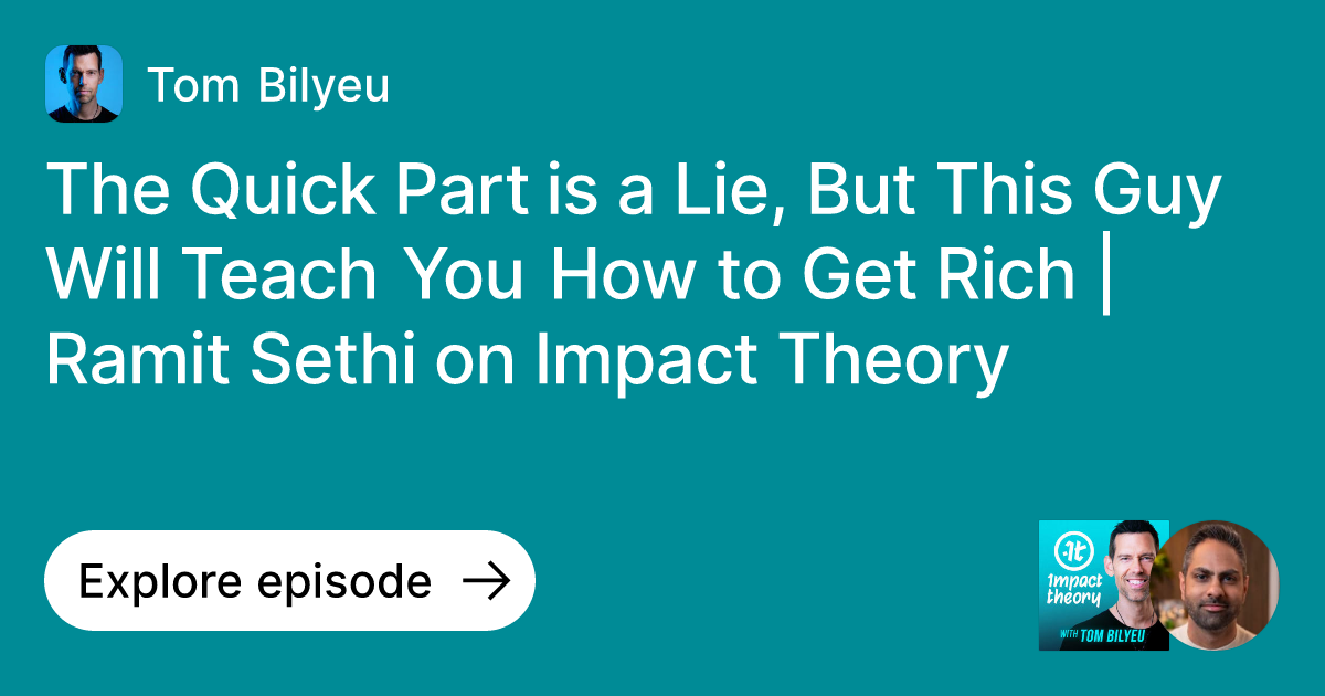 The Quick Part is a Lie, But This Guy Will Teach You How to Get Rich ...