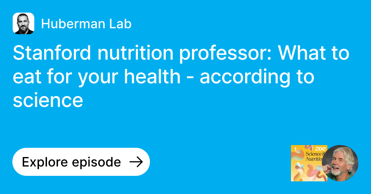 Episode: Stanford nutrition professor: What to eat for your health ...
