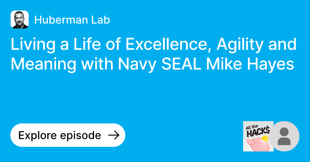 Episode: Living a Life of Excellence, Agility and Meaning with Navy ...