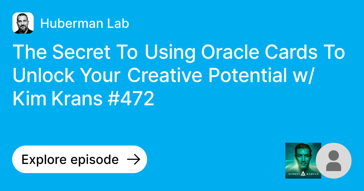 Episode: The Secret To Using Oracle Cards To Unlock Your Creative ...
