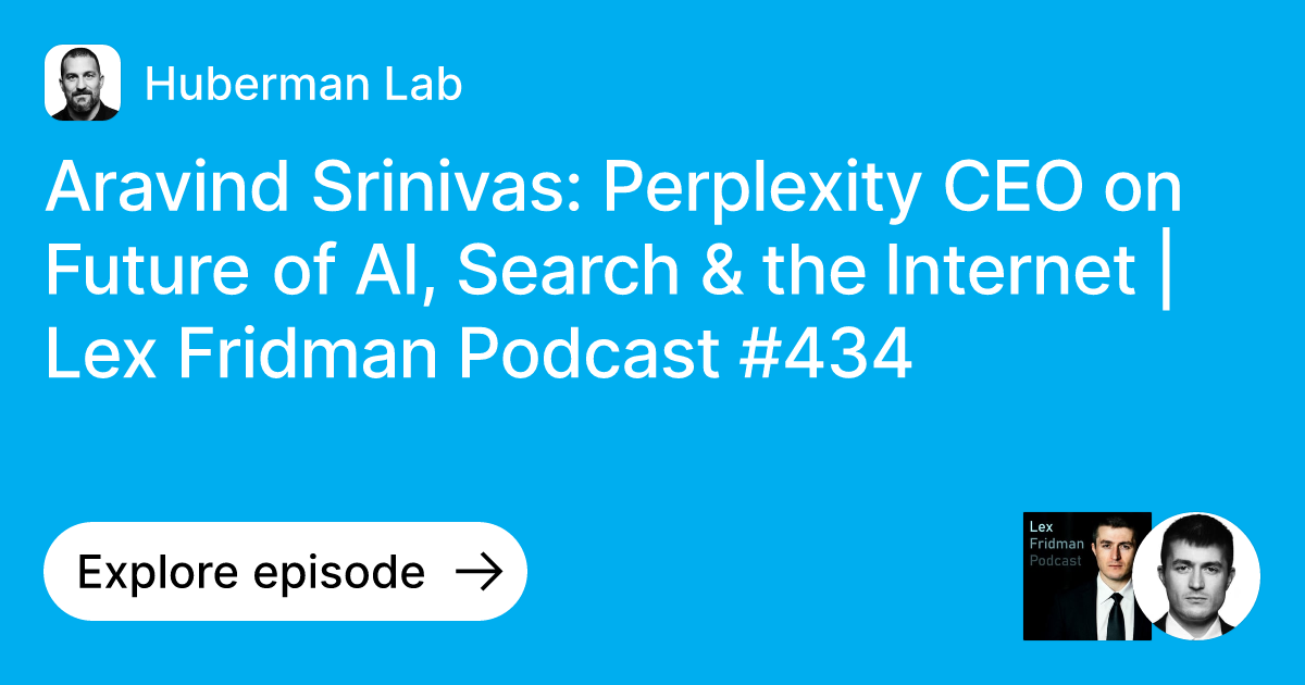 Episode: Aravind Srinivas: Perplexity CEO on Future of AI, Search & the ...
