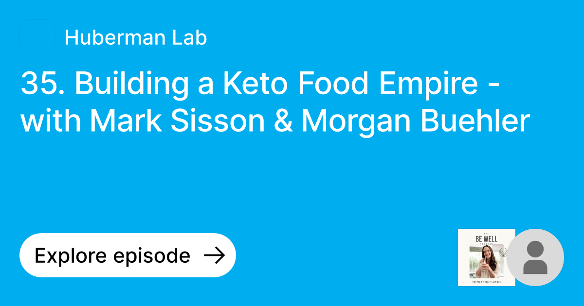 Episode: 35. Building a Keto Food Empire - with Mark Sisson & Morgan ...