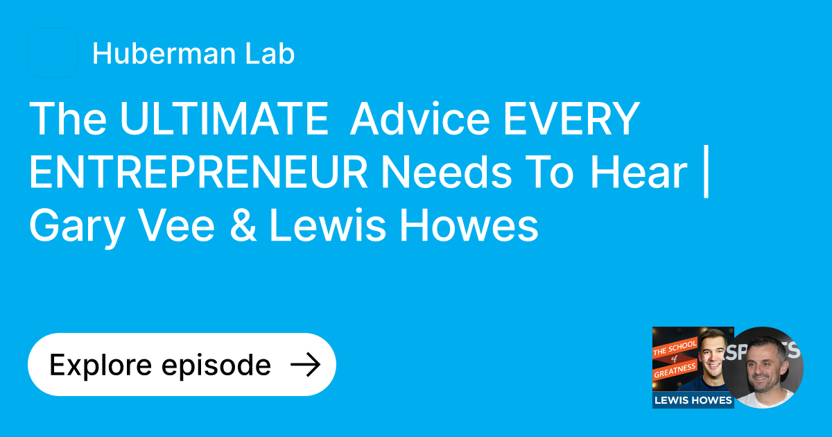 Episode: The ULTIMATE Advice EVERY ENTREPRENEUR Needs To Hear | Gary ...