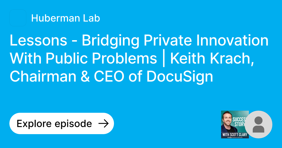 Episode: Lessons - Bridging Private Innovation With Public Problems ...