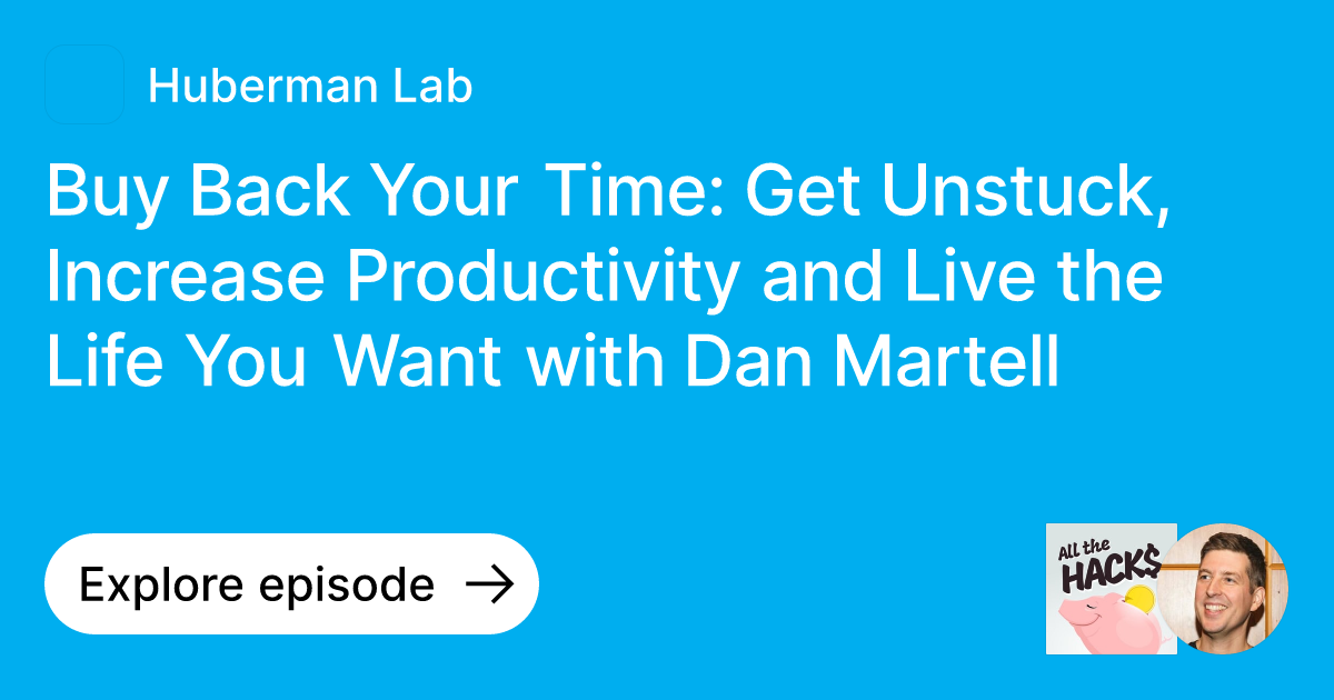 Episode: Buy Back Your Time: Get Unstuck, Increase Productivity and ...