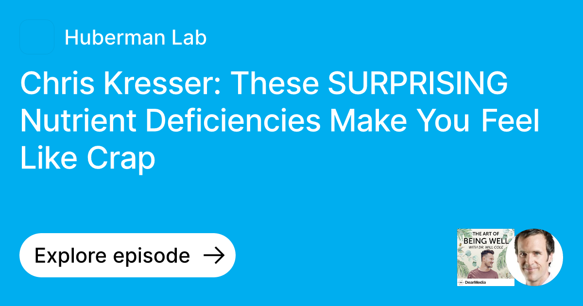 Episode: Chris Kresser: These SURPRISING Nutrient Deficiencies Make You ...