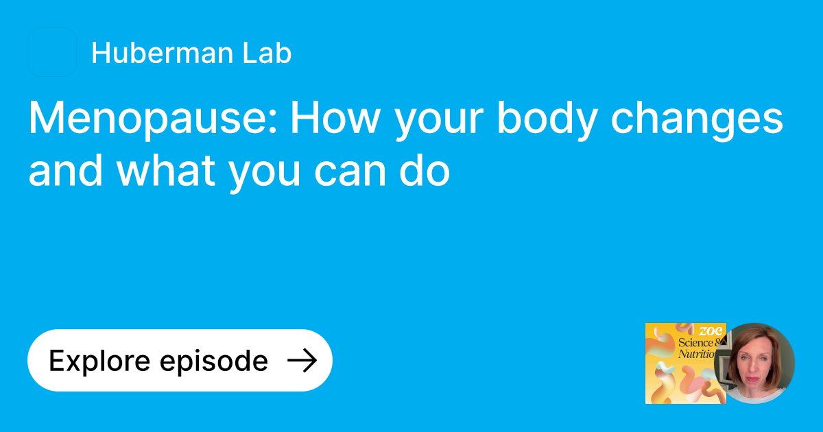 Episode: Menopause: How your body changes and what you can do | Ask ...