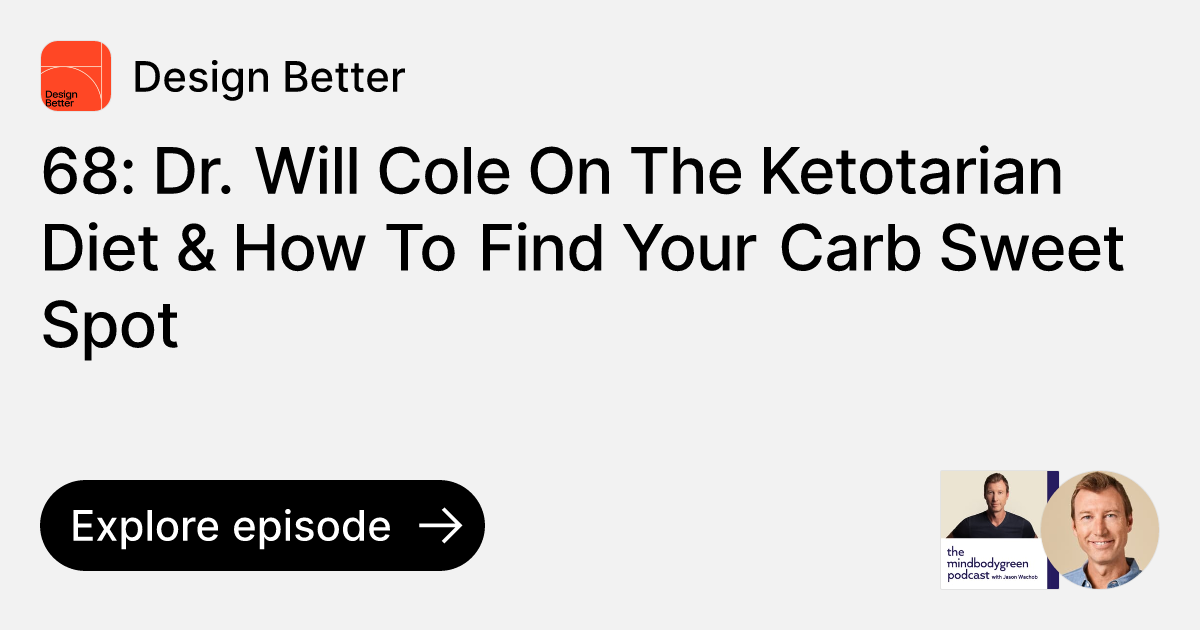 Episode: 68: Dr. Will Cole On The Ketotarian Diet & How To Find Your ...
