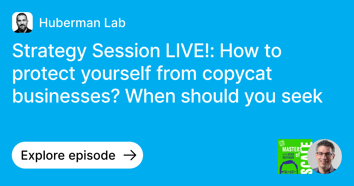 Episode: Strategy Session LIVE!: How to protect yourself from copycat ...