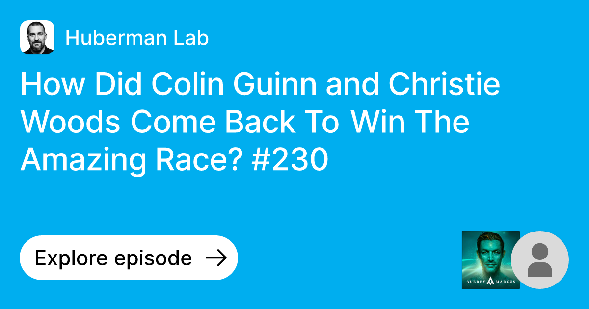 Episode: How Did Colin Guinn and Christie Woods Come Back To Win The ...